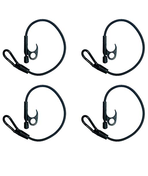 Spider-Cord with Hook and Carabiner 24” Four Pack - Spider Tarp