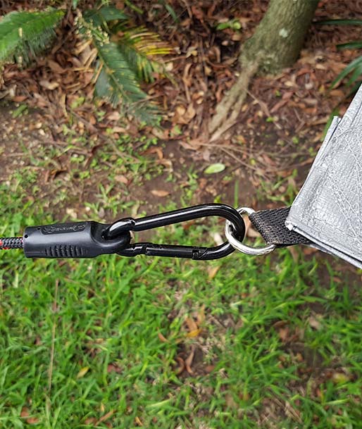 Spider-Cord with Hook and Carabiner 24” Four Pack - Spider Tarp